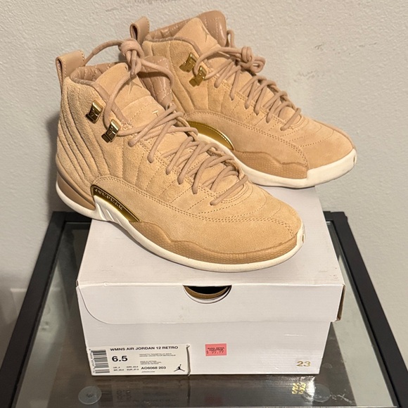 Nike | Shoes | Nike Air Jordan 2 Retro Tan White Gold Sneakers | Poshmark